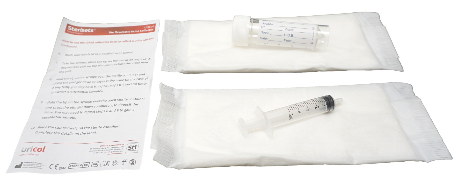 Newcastle Urine Collection Kit - Ideal Non-Invasive Urine Sample Solution